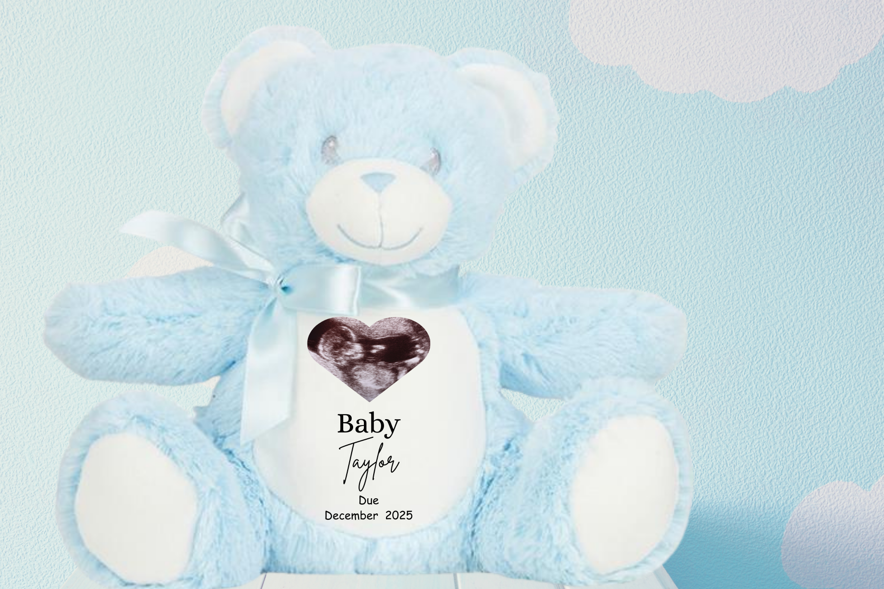 Personalised Ultrasound Scan Teddy Bear – Sweet & Saucy Print Co